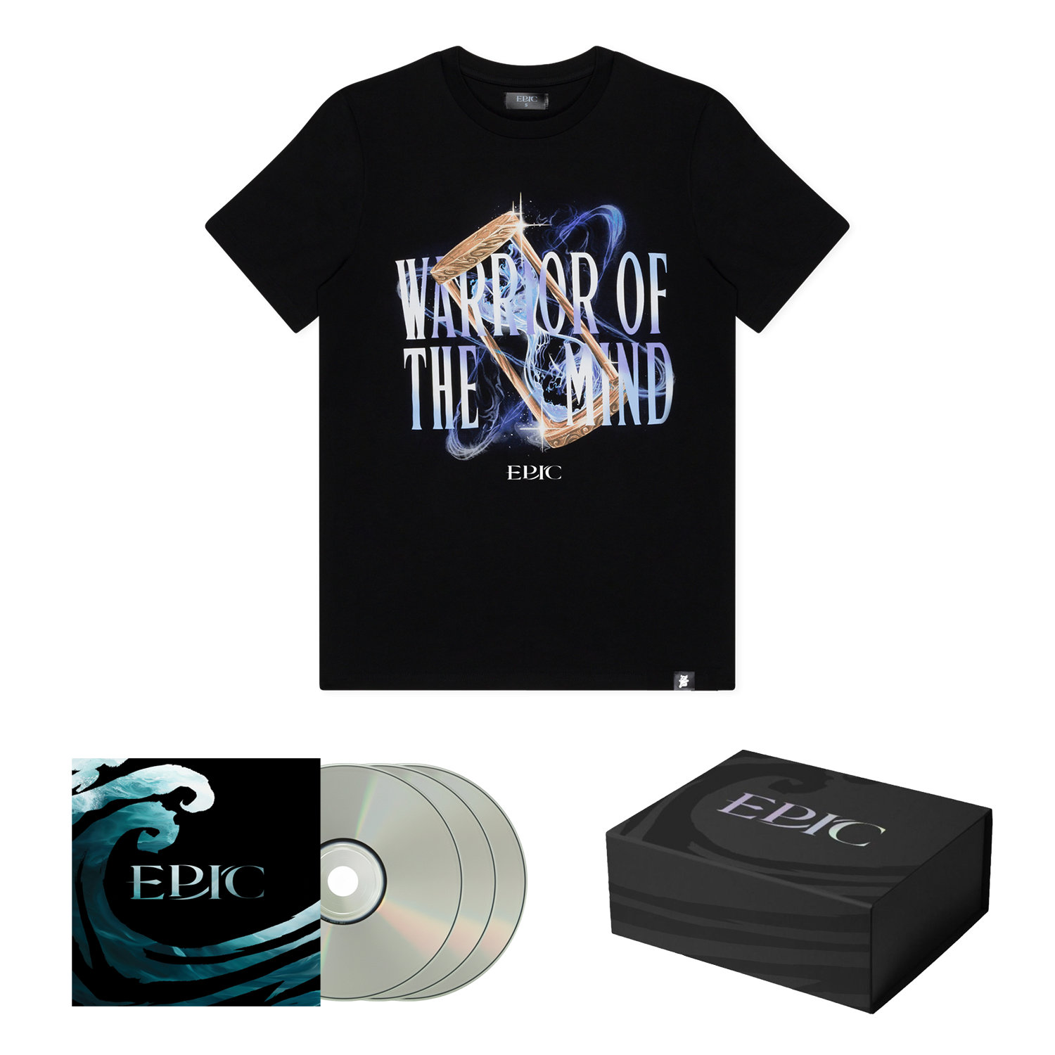 EPIC CD + Warrior of the Mind Black T-Shirt